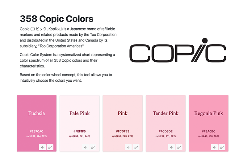 Page 2 of 9 for Copic Colors 2 of 9 | Color Term